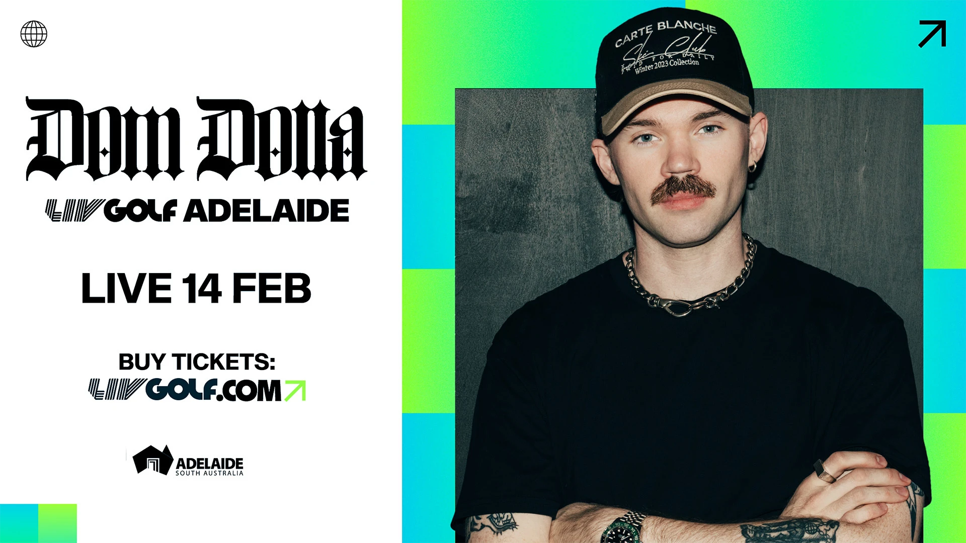 Dom Dolla announced as Friday headliner for LIV Golf Adelaide